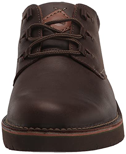 Clarks Men's Eastford Low Oxford, Dark Brown Leather, 10.5