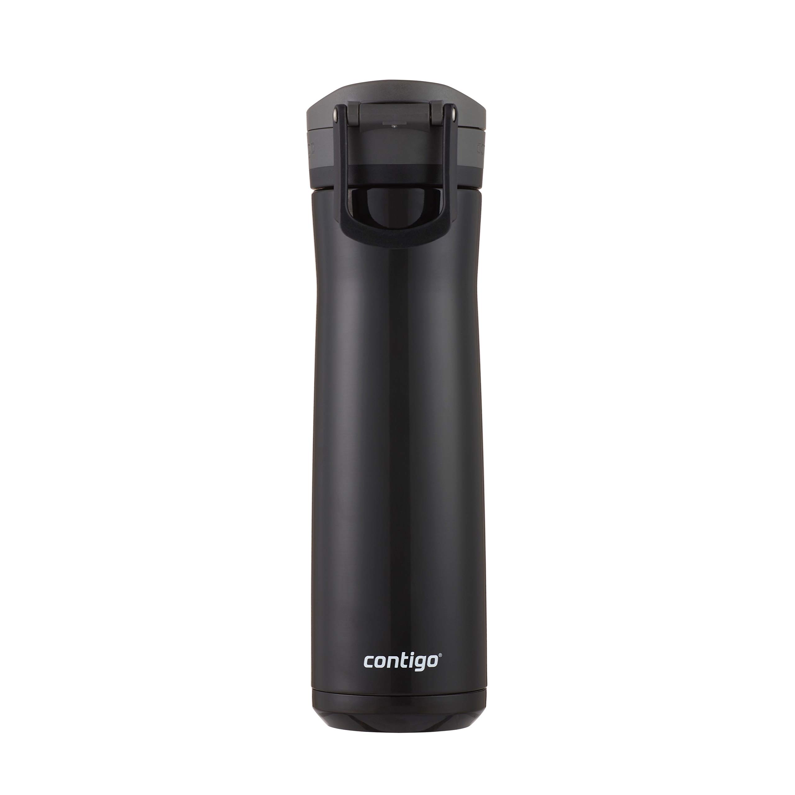 Contigo Jackson Chill 2.0 Vacuum-Insulated Stainless Steel Water Bottle, Secure Lid Technology for Leak-Proof Travel, Keeps Drinks Cold for 12 Hours, 24oz Licorice