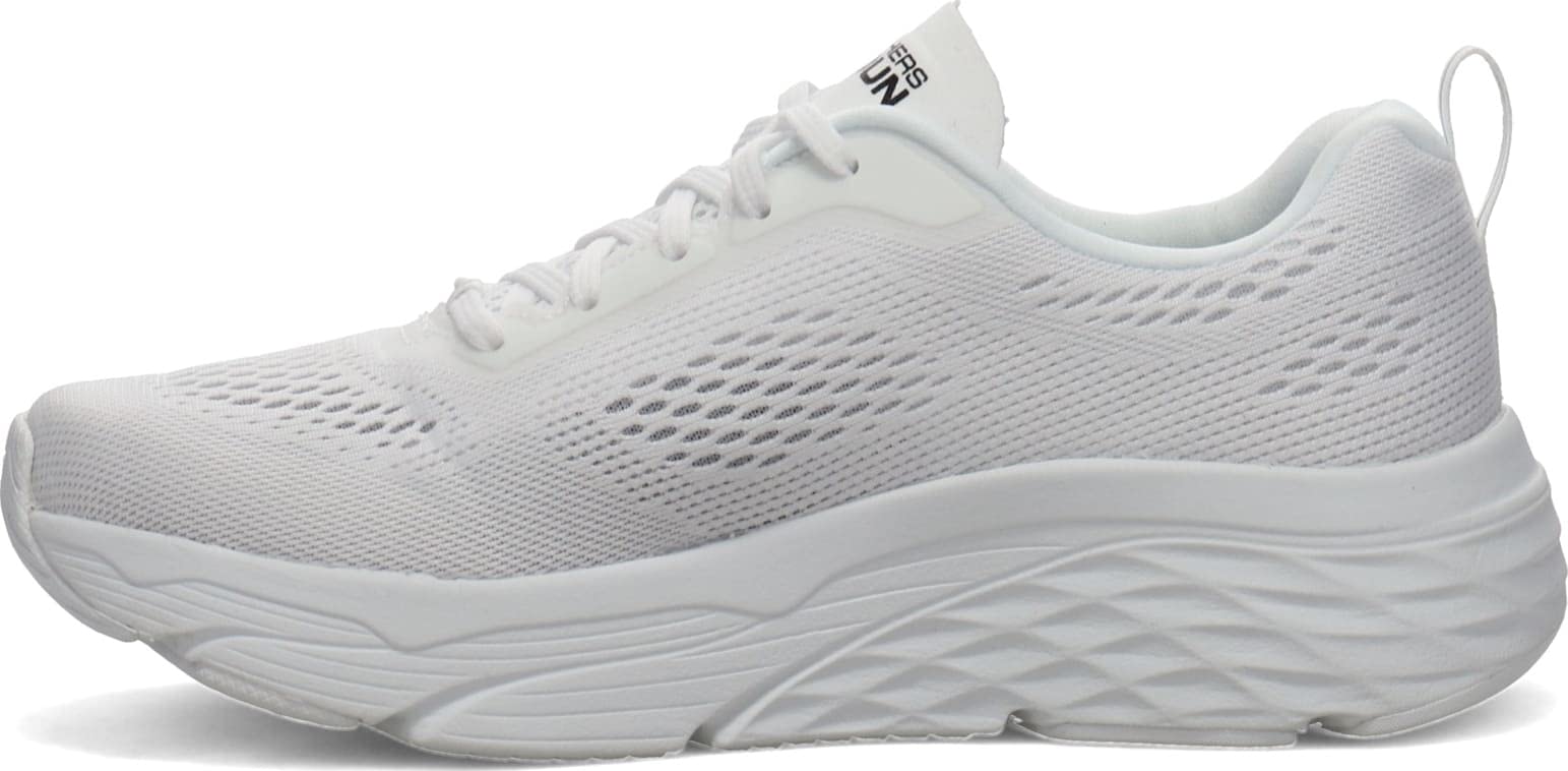 Skechers Women's MAX Cushioning Elite-Destination Point Sneaker, White, 8