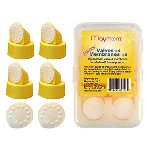 Maymom Tubing Valve and Membrane Compatible with Medela Breast Pump Medela Pump in Style Advanced Replace Medela Tubing Medela Valve and Membrane Medela Replacement Parts Not Original Medela Pump Part