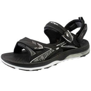 gold pigeon shoes air cushion megnetic closure snap lock sports sandals for men & women: 1676 black, eu40 (women size 9.5-10 / men size 8-8.5)