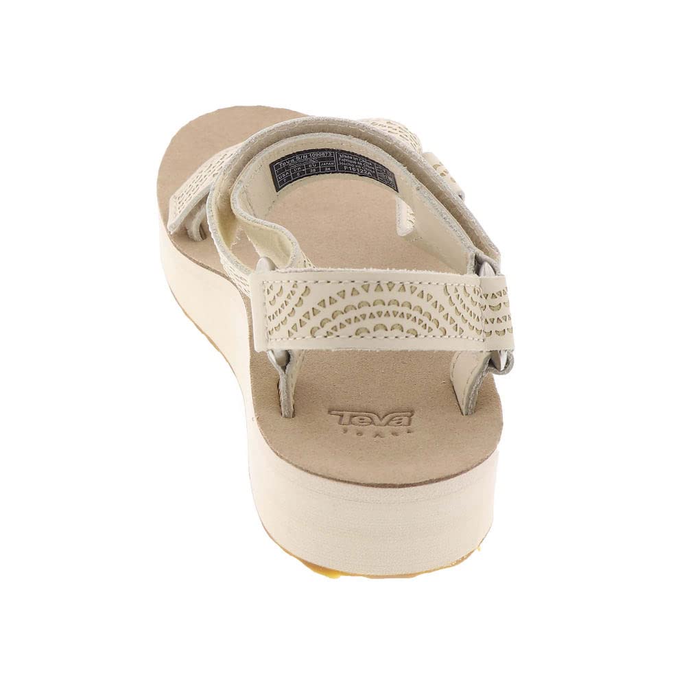 Teva Women's Midform Universal Geometric Sandal, White Swan, 9