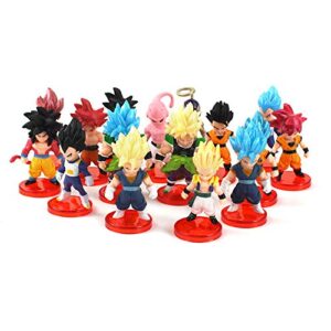 Dragon Ball Z 16-Piece Action Figure Set, 3-inch Collectibles for Cake Toppers & Party Favors