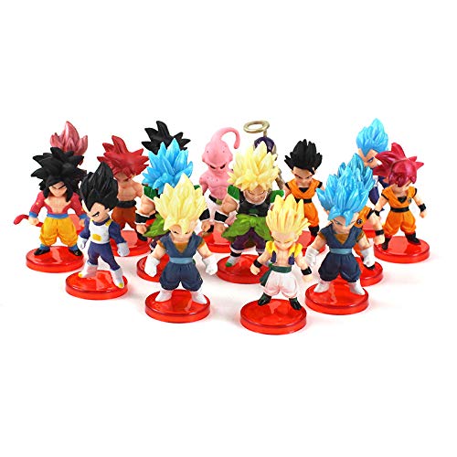 Dragon Ball Z 16-Piece Action Figure Set, 3-inch Collectibles for Cake Toppers & Party Favors