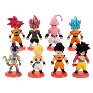 Dragon Ball Z 16-Piece Action Figure Set, 3-inch Collectibles for Cake Toppers & Party Favors