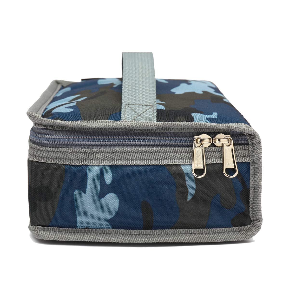 FlowFly Small Insulated Lunch box Portable Soft Bag Mini Cooler Thermal Meal Tote Kit with Handle for Work & School, Camo