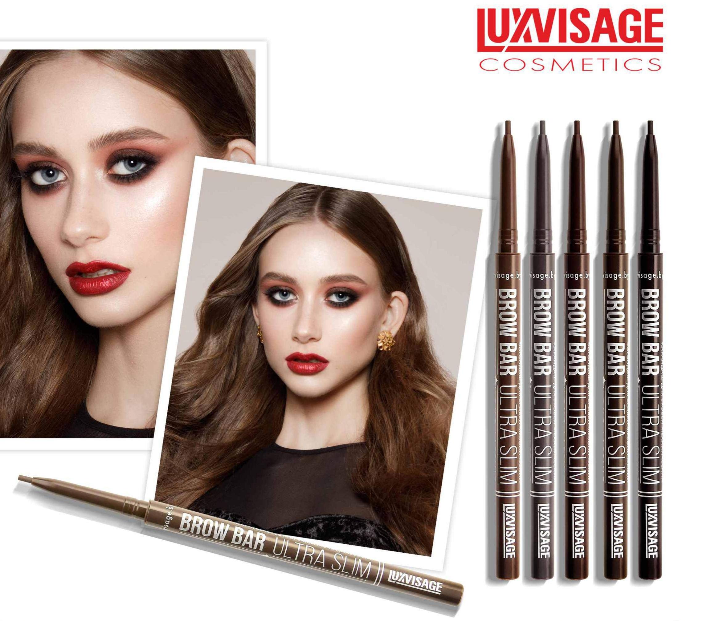 Luxvisage Automatic Eyebrow Pencil Brow Bar Ultra Slim 306, Espresso