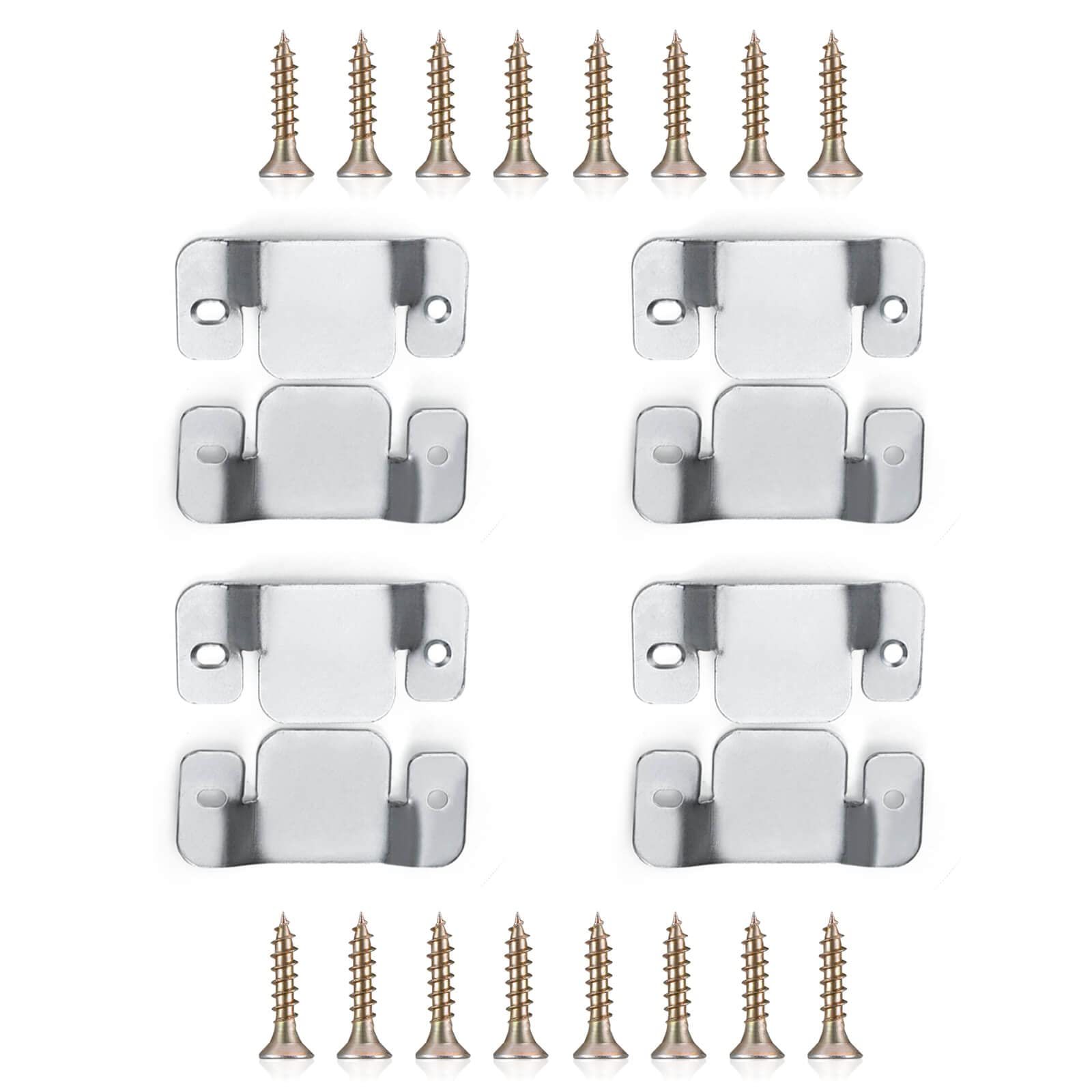 SONGTIY 8PCS Sectional Couch Connectors Furniture Connector, Premium Metal Sofa Interlocking Sofa Connector Bracket with Screws, Suitable for Loveseat