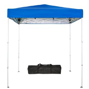 sunnyglade 6x4 ft pop-up canopy tent outdoor portable instant shelter folding canopy with carry bag(royal blue)