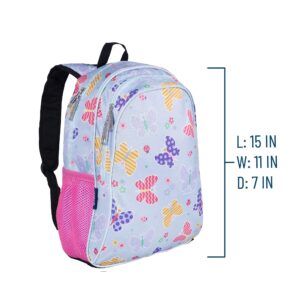 Wildkin 15 Inch Kids Backpack Bundle with Lunch Box Bag (Butterfly Garden)