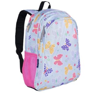 Wildkin 15 Inch Kids Backpack Bundle with Lunch Box Bag (Butterfly Garden)