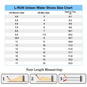 L-RUN Women's Water Shoes for Beach Pool Surf Dive Navy (Women 8.5, Men 7)=EU39