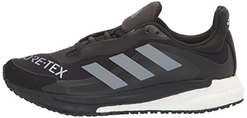 adidas Women's Solar Glide 4 GTX Running Shoe, Black/Grey/White, 8