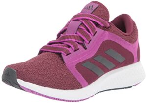 adidas women's edge lux 4 running shoe, sonic fuchsia/grey/victory crimson, 7.5