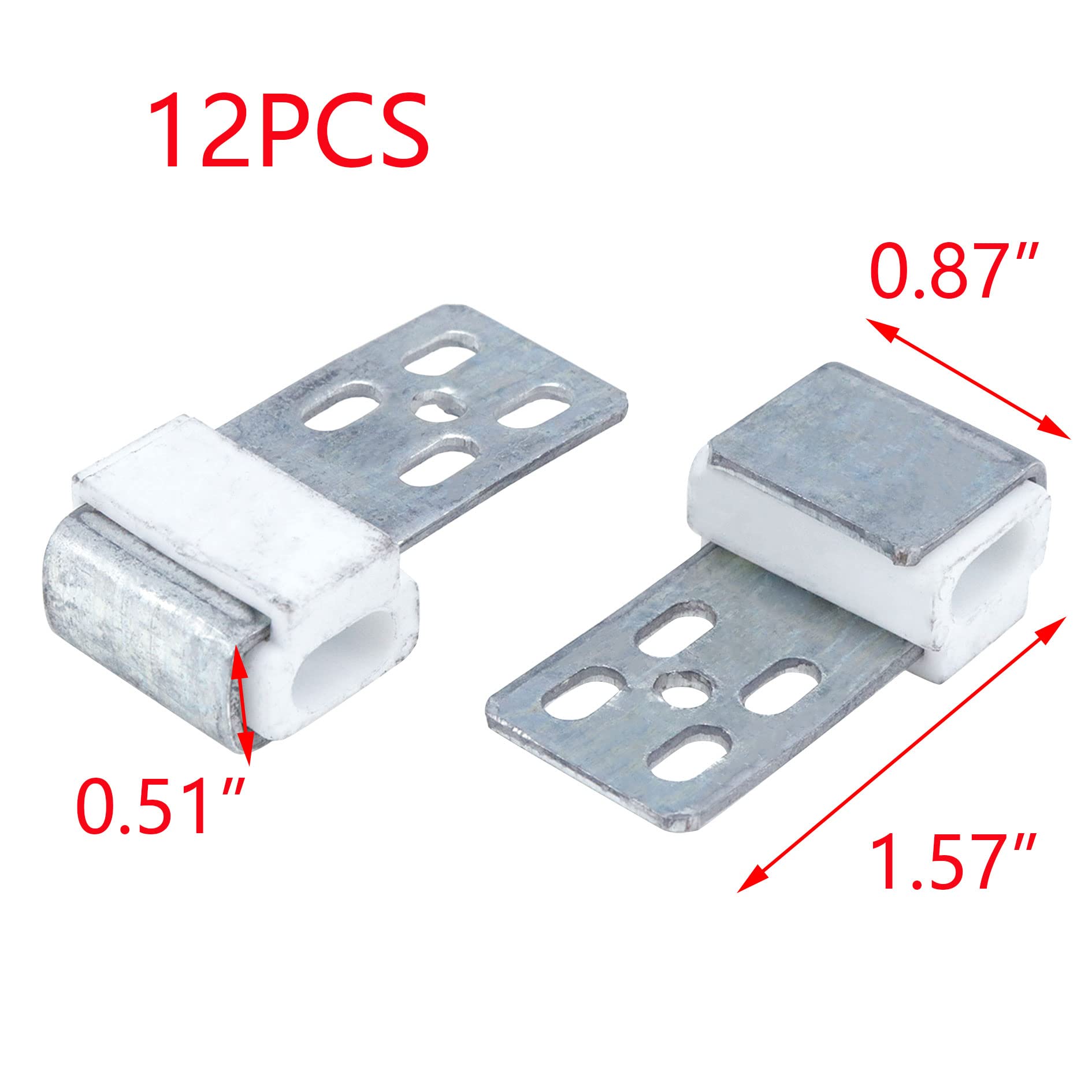 T Tulead Furniture Spring Clips Chair Couch Clips S Clips Sofa Spring Clips Pack of 12 with Mounting Screws