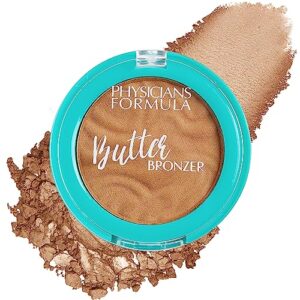 physicians formula mini murumuru butter bronzer,moisturizing, nourishing murumuru butter blend for silky all-day luminous glow, dermatologist tested, hypoallergenic, vegan & cruelty-free -bronzer mini