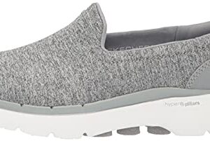 Skechers Women's GO Walk 6-Grand Horizon Sneaker, Gray, 8 Wide