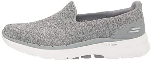 Skechers Women's GO Walk 6-Grand Horizon Sneaker, Gray, 8 Wide