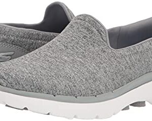 Skechers Women's GO Walk 6-Grand Horizon Sneaker, Gray, 8 Wide