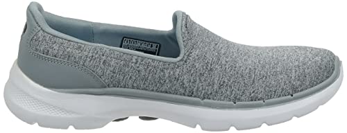 Skechers Women's GO Walk 6-Grand Horizon Sneaker, Gray, 8 Wide