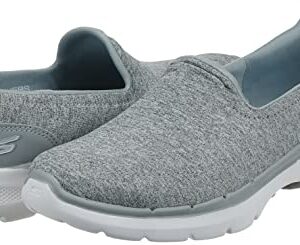 Skechers Women's GO Walk 6-Grand Horizon Sneaker, Gray, 8 Wide