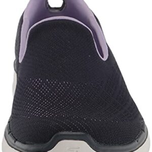 Skechers Women's GO Walk 6-Cosmic Force Sneaker, Navy/Lavender, 7.5