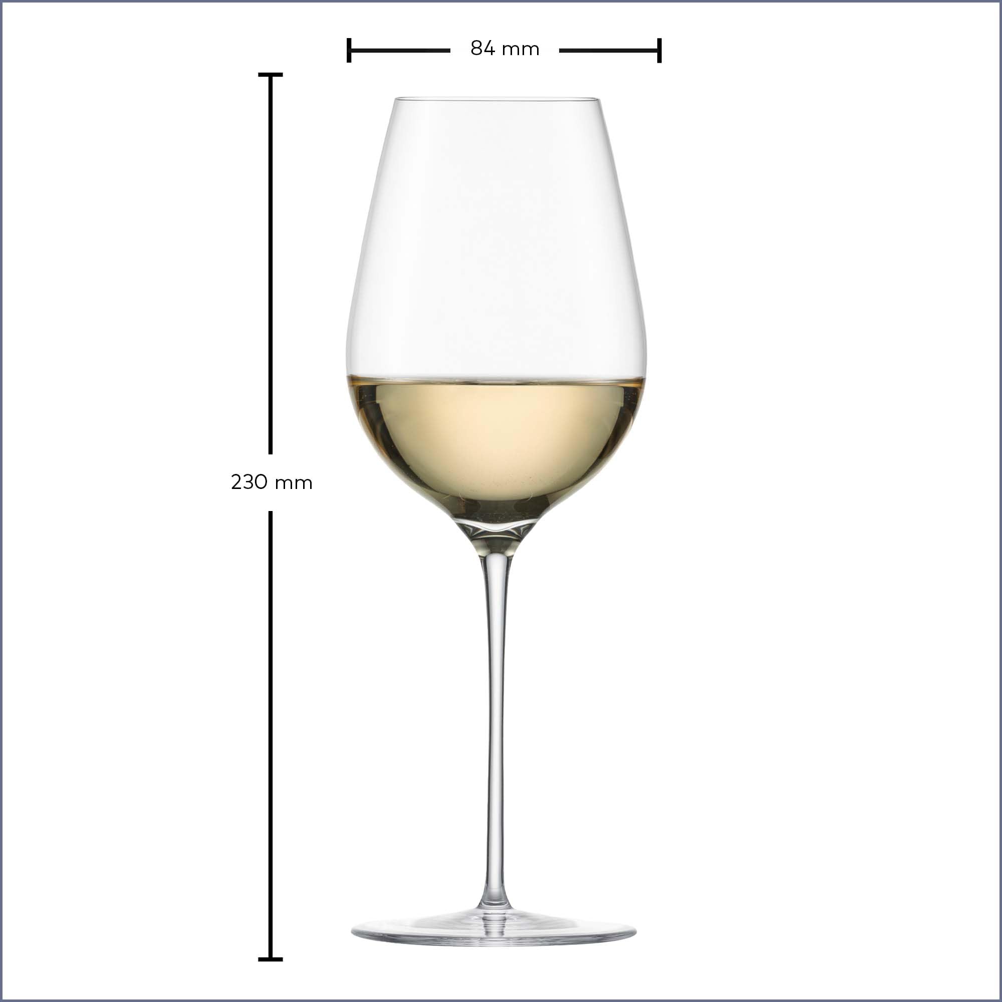 Zwiesel Glas Chardonnay Enoteca White Wine Glass (Set of 2), Hand-Blown Wine Glasses, Elegant Crystal Glasses for White Wine (Item No. 122084)