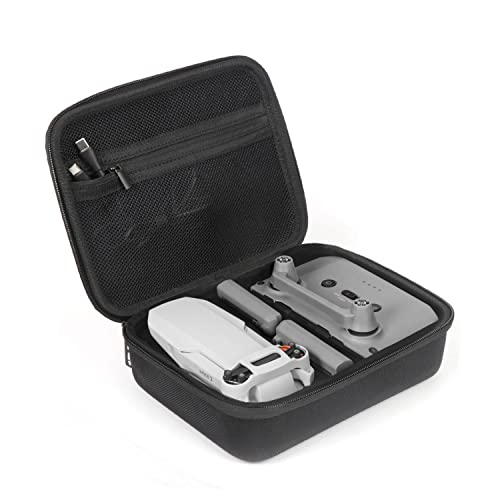 JSVER Carrying Case for DJI Mini 2 Hard Shell Storage Case for Mavic Mini 2/ Mini 2 SE Drone Remote Comtroller and Other Accessories, with Propeller Protectors and Control Stick Cover