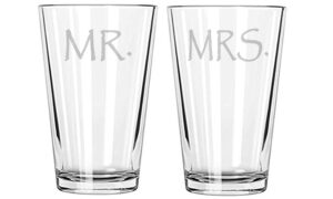 alankathy mugs wifey hubby mr mrs wine glass beer rock (set of 2 beer mr & mrs)