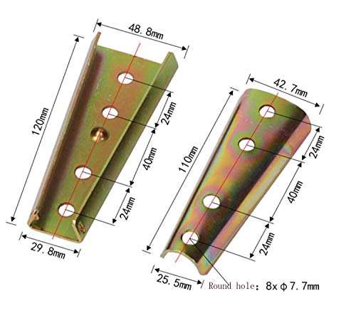 KAFENDA Sofa Latch, Sofa Slider, Bed Frame Accessories, Furniture Connector, Tapered Diagonal Bolt, Sofa Fixing Bolt, Interlocking Sofa Connector Bracket 【Length 120MM】(Color)