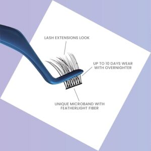 KISS Falscara Multipack False Eyelashes, Lash Clusters, Natural Wispy Wisps', 10mm-12mm-14mm, Includes 24 Assorted Lengths Wisps, Contact Lens Friendly, Easy to Apply, Reusable Strip Lashes