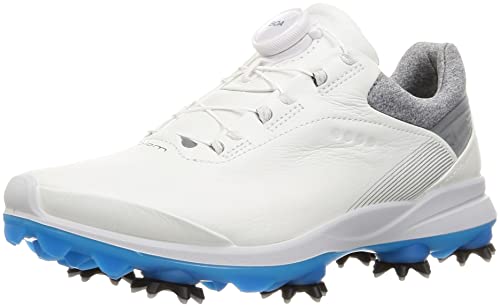 ECCO Women's G 3 BOA Gore-TEX Waterproof Golf Shoe, White, 7-7. 5