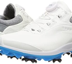 ECCO Women's G 3 BOA Gore-TEX Waterproof Golf Shoe, White, 7-7. 5