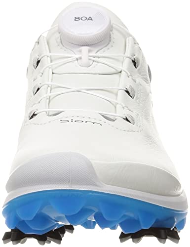 ECCO Women's G 3 BOA Gore-TEX Waterproof Golf Shoe, White, 7-7. 5