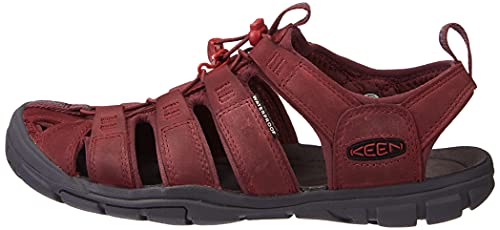 KEEN Women's Sneaker Sandal, Burgundy, 7.5