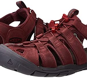 KEEN Women's Sneaker Sandal, Burgundy, 7.5