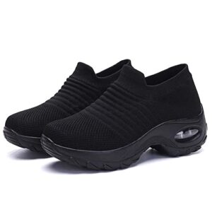 cenim walking shoes for women sock sneakers air cushion athletic shoes breathable mesh casual work nursing shoes