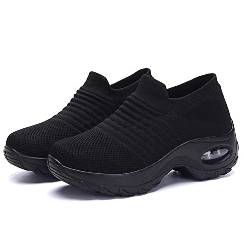 Cenim Walking Shoes for Women Sock Sneakers Air Cushion Athletic Shoes Breathable Mesh Casual Work Nursing Shoes