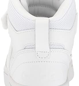 adidas Women's Postmove Mid Basketball Shoe, White/White/Grey One, 8.5