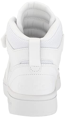 adidas Women's Postmove Mid Basketball Shoe, White/White/Grey One, 8.5