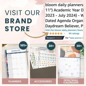 bloom daily planners Double Sided Daily Planning System Tear Off to-Do Pad - Undated Checklist Notepad Organizer with Perforated Sheets - 6" x 9" - Plan With Laur