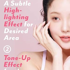 I'M MEME Compact - Tone-up Pact | With Calamine Powder, Pink Blur Effect, Mattify Skin, Pressed Powder, Gift, 0.35 Oz