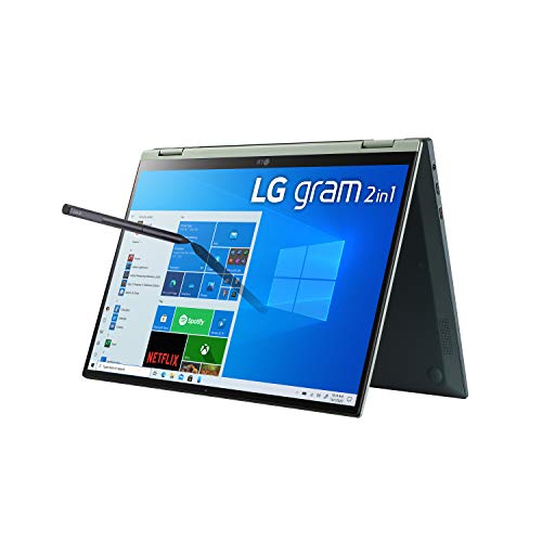 LG-LCD-Laptop 14" 2-in-1 WUXGA (1920x1200) IPS Touch-Display, 16GB-Ram, 1TB SSD, DCI-P3 99%, Lightweight (2.8lbs) Green