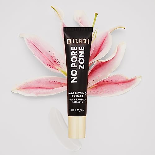 Milani No Pore Zone Mattifying Primer for Makeup (1.0 FlOz.)- Matte Face Primer for Oily Skin