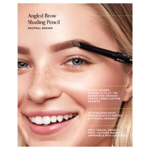 Arches & Halos Angled Brow Shading Pencil in Neutral Brown, 0.04 oz