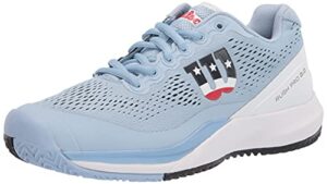 wilson women's rush pro 3.0 pb w pickleball shoe, chambry bluew/white/outerspace, 6