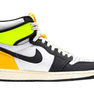 Jordan Men's 1 Retro High OG Volt Gold White/Black-Volt (555088 118) - 9