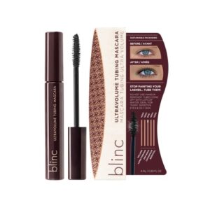 blinc ultravolume tubing mascara, volumizing, lengthening and curling mascara, ultra-longwearing washable mascara, clean, vegan and cruelty-free, 9ml / 0.30 fl oz (pack of 1)