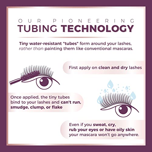 Blinc UltraVolume Tubing Mascara, Volumizing, Lengthening and Curling Mascara, Ultra-Longwearing Washable Mascara, Clean, Vegan and Cruelty-Free, 9mL / 0.30 Fl Oz (Pack of 1)