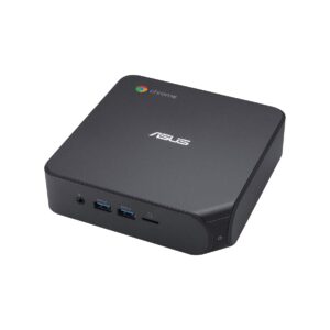 asus chromebox4 with intel core i5-10210u, 8gb ram, m.2 128gb ssd storage, power/displayport over type c, dual hdmi, gigabit lan, wifi 6, microsd card reader, vesa mount, chrome os